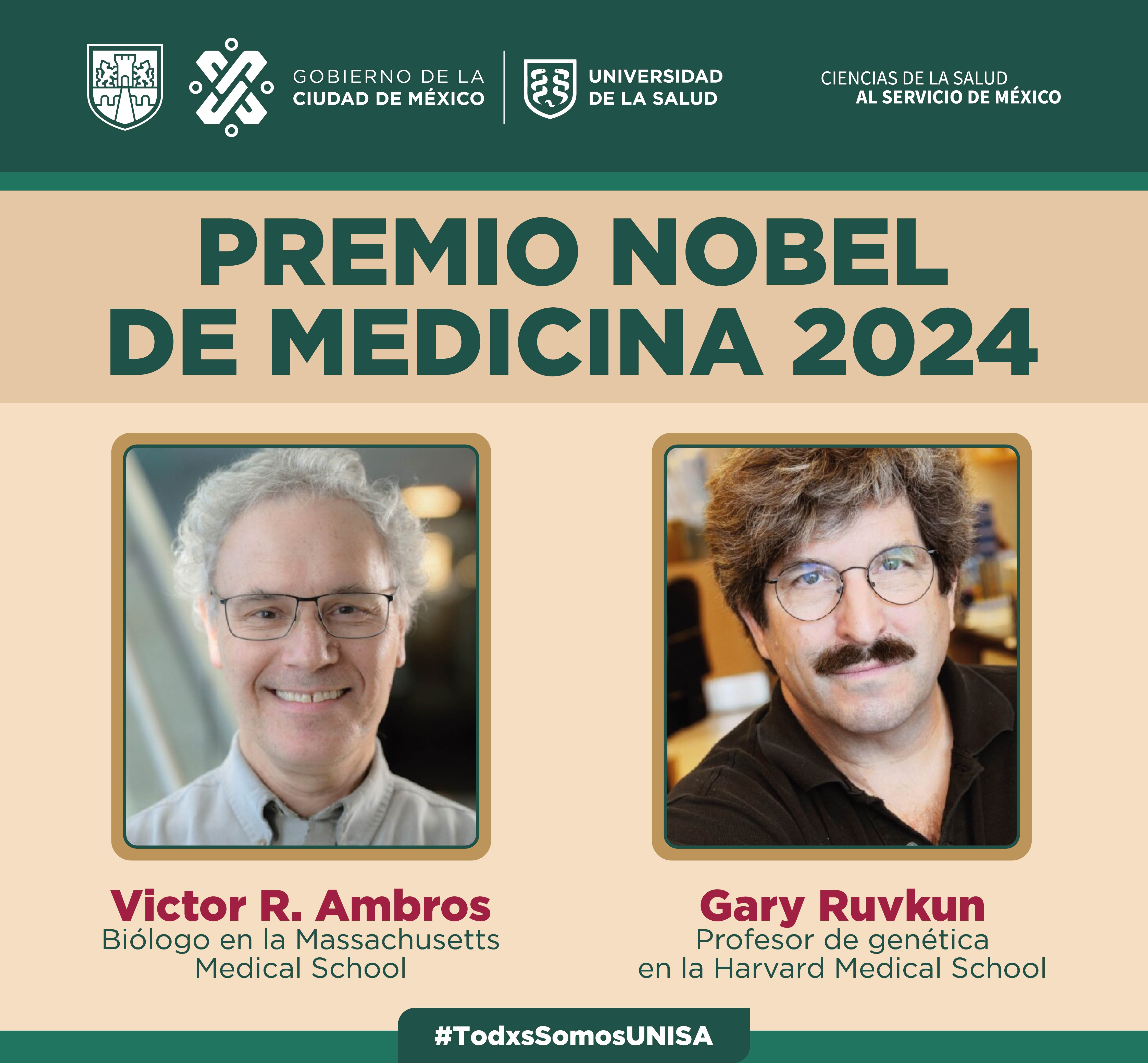 CIENTÍFICOS ESTADOUNIDENSES RECIBEN EL PREMIO NOBEL DE MEDICINA 2024 POR SU DESCUBRIMIENTO DE ...